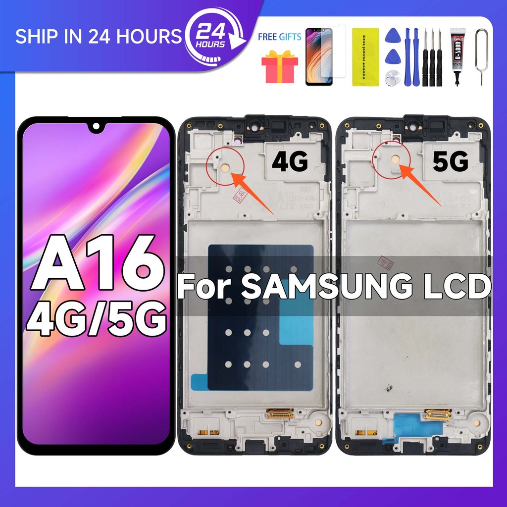 AMOLED / TFT For Samsung A16 4G 5G LCD Display SM-A165F/DS SM-A166F/DS ...