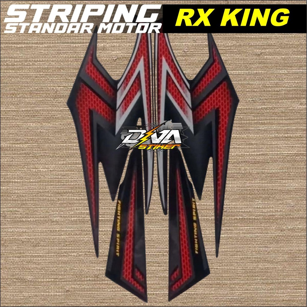 MERAH 2004 RX KING Motorcycle Striping Trim Sticker in Red | Shopee ...