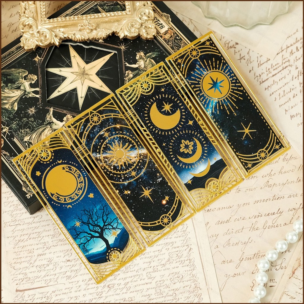 Kira Constellation Theme Moon and Stars Metal Hollow Bookmark ...