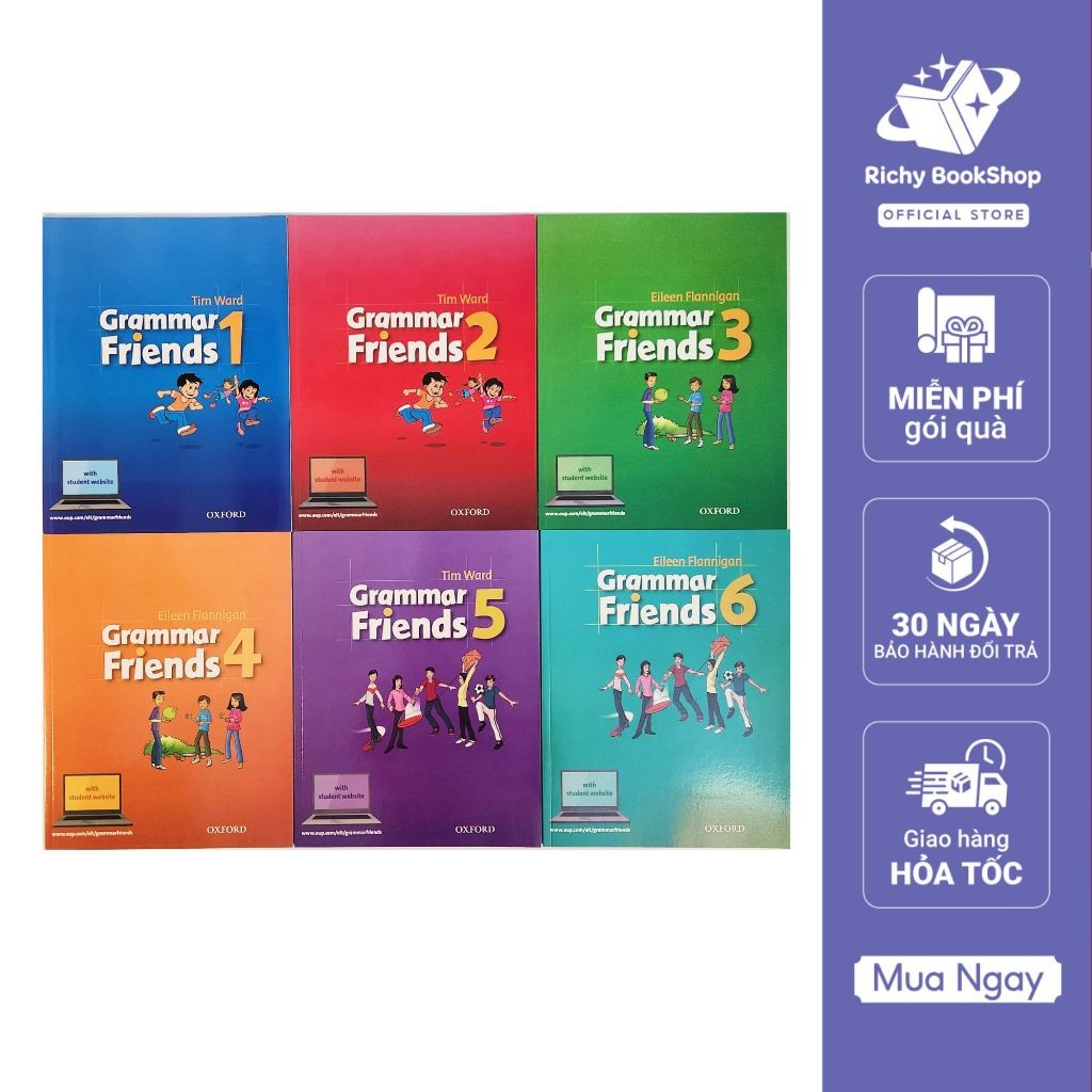 Aha - Book - Grammar Friends Level 1, 2, 3, 4, 5 - Reprint | Shopee ...