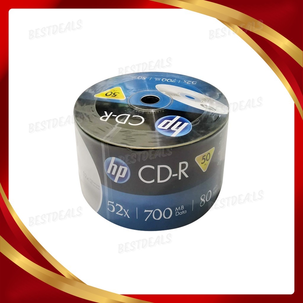 HP CD-R 700MB 52x Speed 80min Music spindle | Shopee Philippines