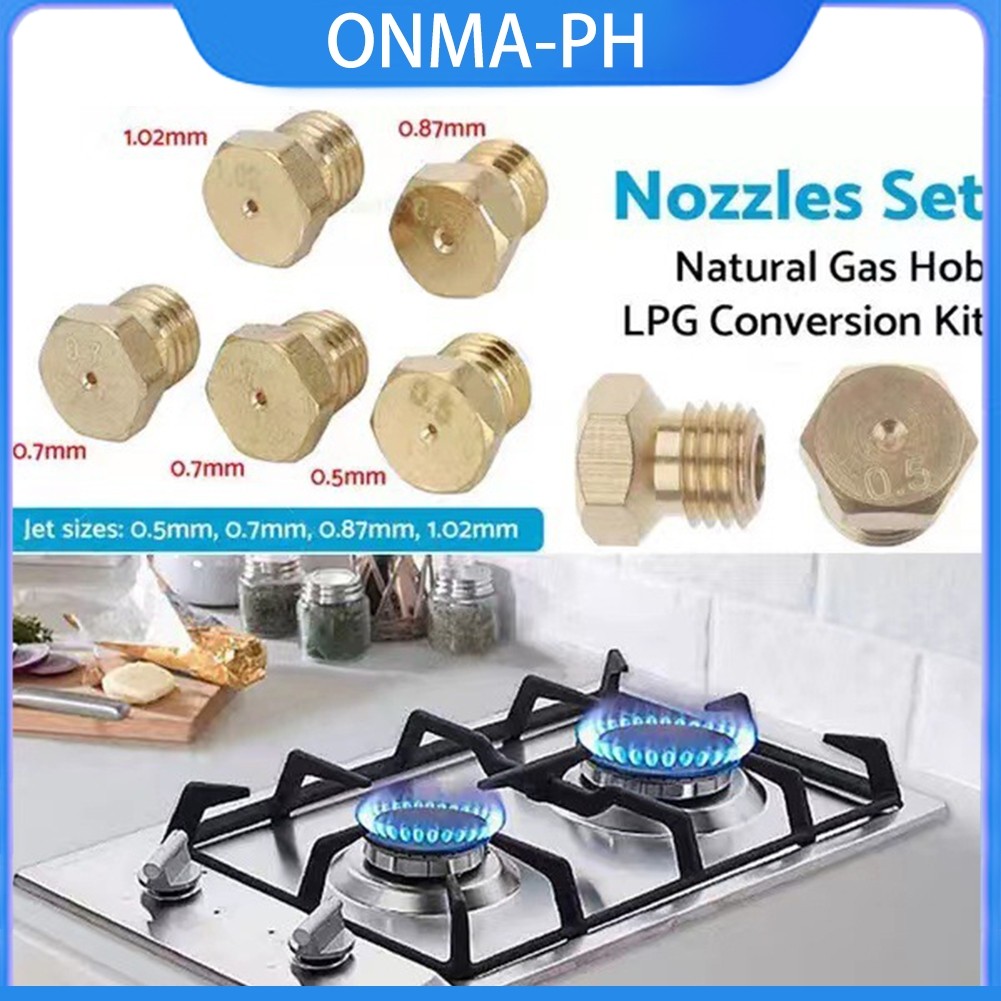 (ONMA) 5pcs for LPG Gas Jet Set Burner Gas Hob for LPG Conversion Kit ...