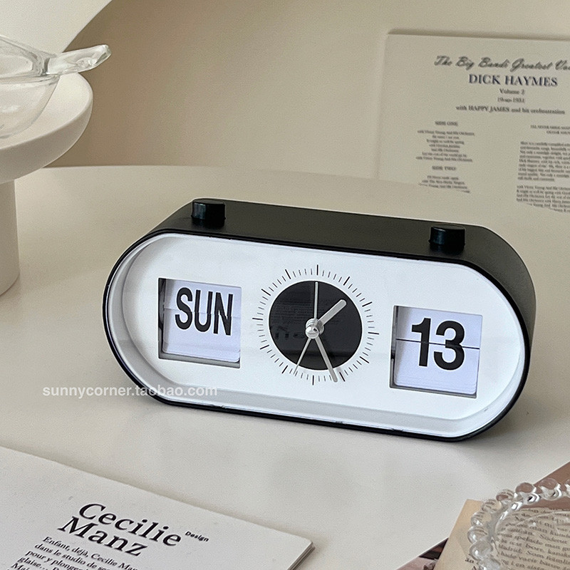 Ins Simple Perpetual Calendar Pendulum Desktop Electronic Clock Manual ...