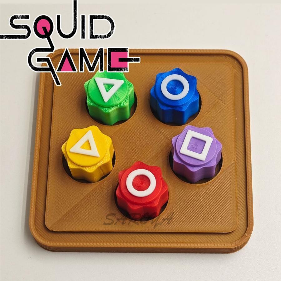 Squid Game 2 Gong-Gi 3D Printed Gonggi Stones Traditional Korean Jacks ...
