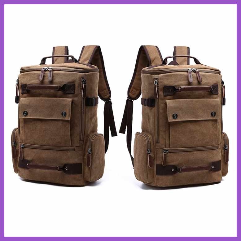 Men's#v|Backpack&DJ.Vintage}KH>Canvas)ZG>Backpack)IJ>School)dR>Bag)l ...