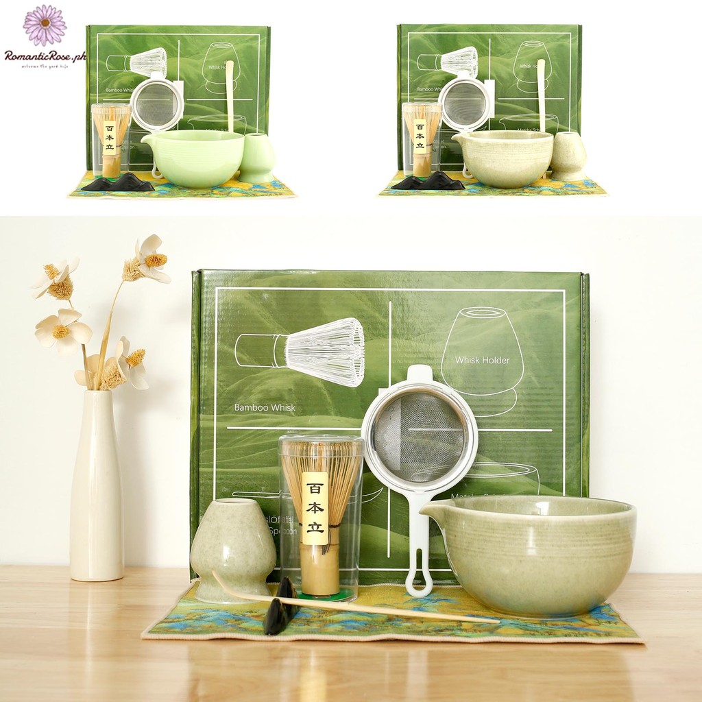 7 Pcs Matcha Kit Complete Matcha Making Kit Basic Japanese Tea Set ...
