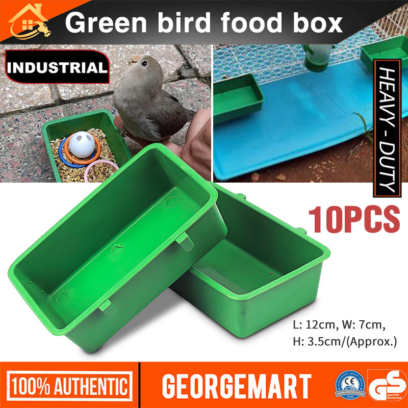 Bird Pigeon Food and Water Feeder Single Plastic Bird Bowl | Shopee ...
