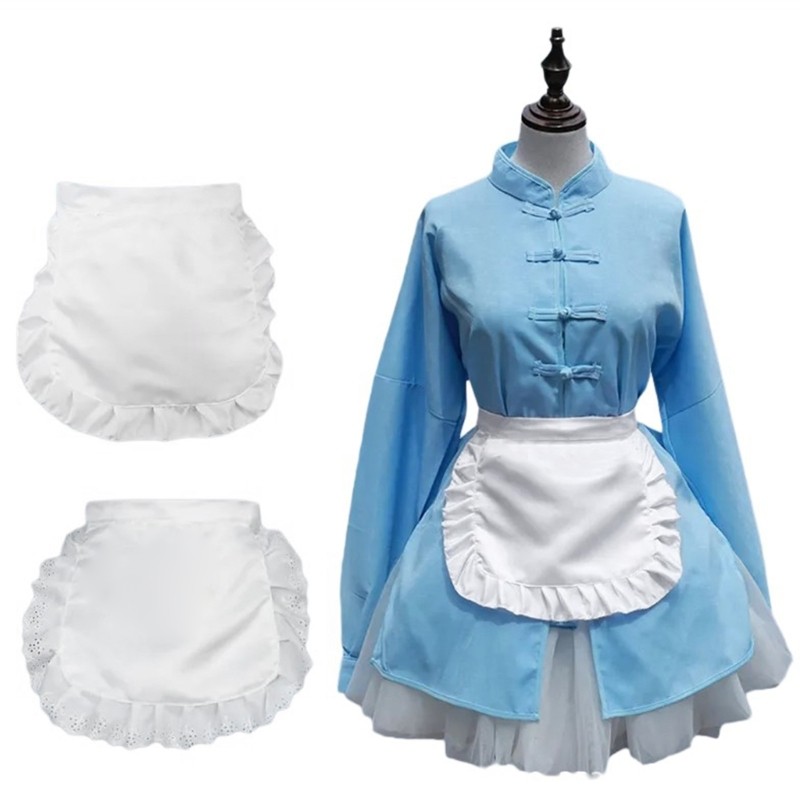 BST Maid Cosplay Apron Maid Cosplay Costume Half Apron Waitress Servant ...