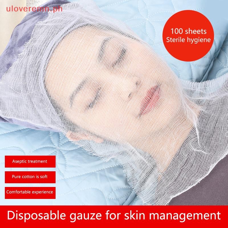 uloveremn 100pcs Disposable Spa Face Gauze Mask Paper Sheet Beauty ...