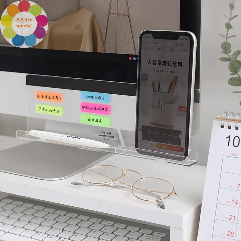 SEMEBY Creative Acrylic Monitor Message Memo Board Sticky Notes Board ...