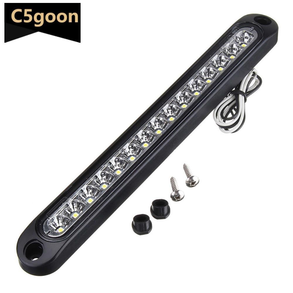 C5GOON 12V Car Brake Light Universal 15LED Car Brake Light Bar Rear ...