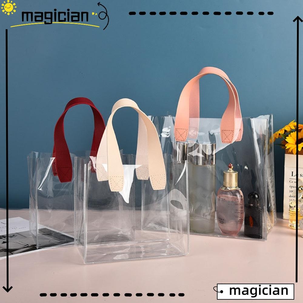 MAG Transparent Shopping Bags, Handle Transparent Tote Bag, PVC Hand ...