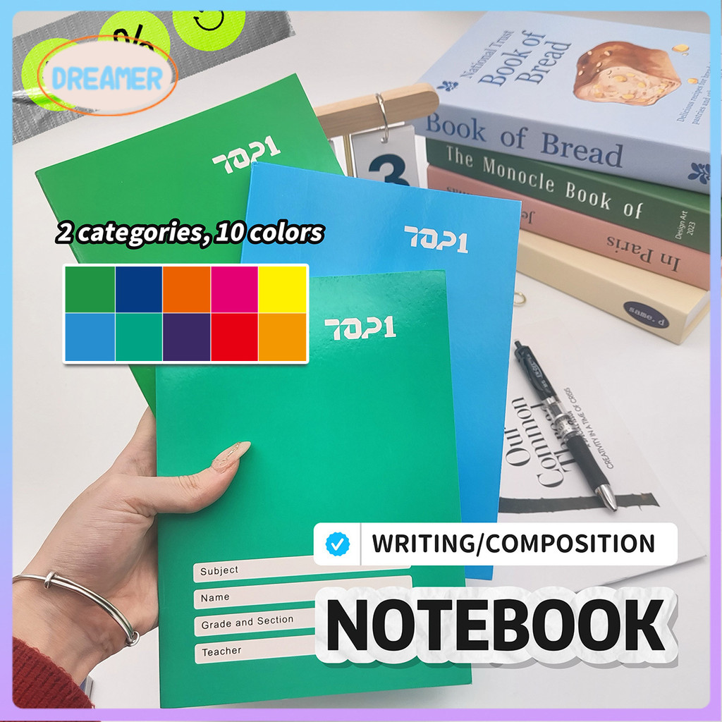 A5 Writing Notebook Waterproof 80 Sheets High Quality Composition ...