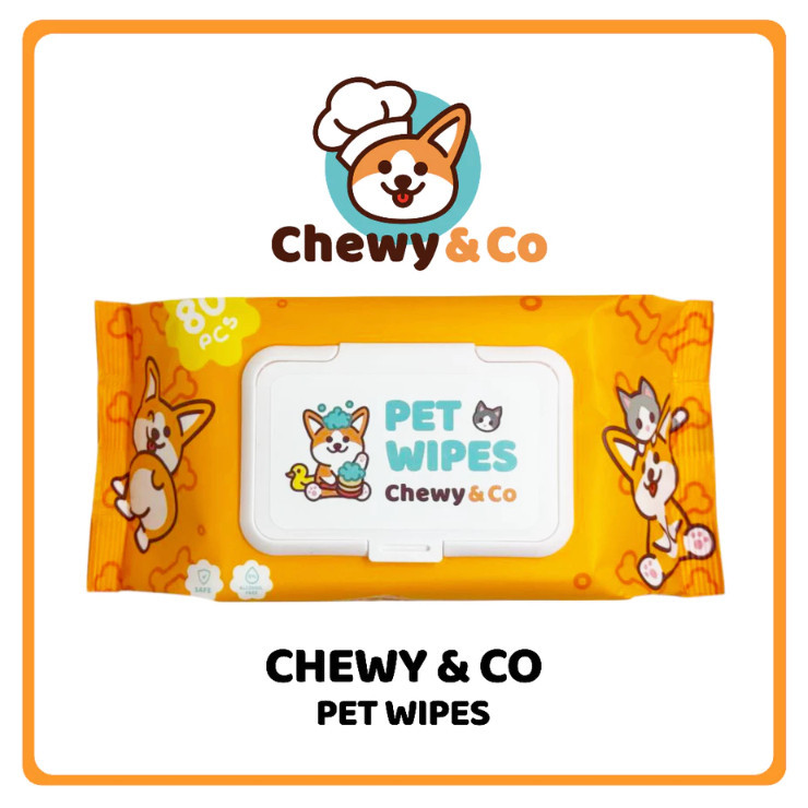 Chewy & Co Anti-Bacterial Multipurpose Pet Wipes for Dogs and Cats (80 ...