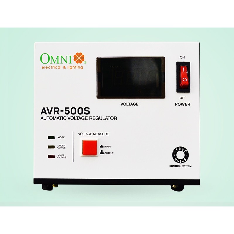 OMNI AUTOMATIC VOLTAGE REGULATOR 500S SERVO MOTOR 500 WATTS | Shopee ...