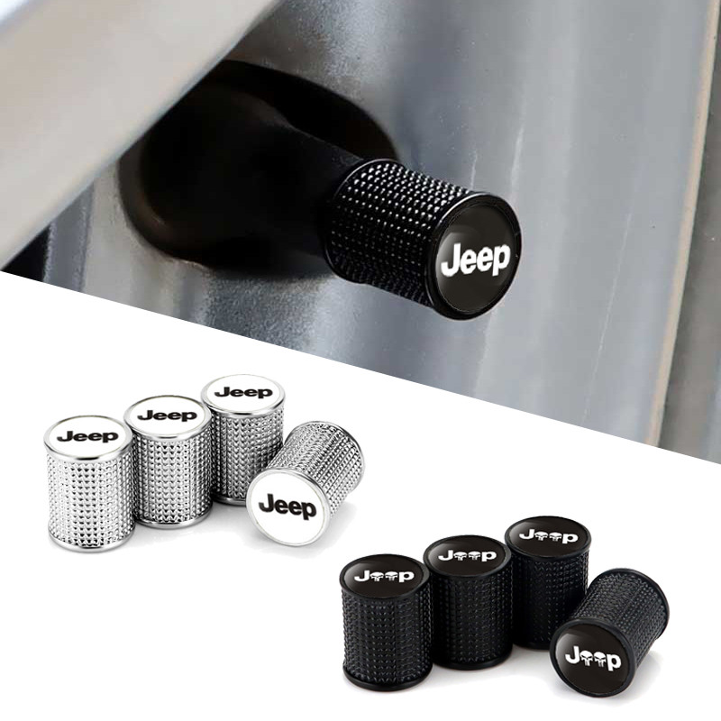 4PCS Anti-rust Car Wheel Tyre Tire Valve Stem Caps Cover for Jeep ...