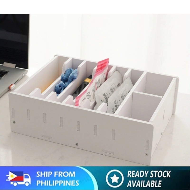 [COD] 8 Grid Desktop Cash Drawer Cashier Money Separator Organizer ...