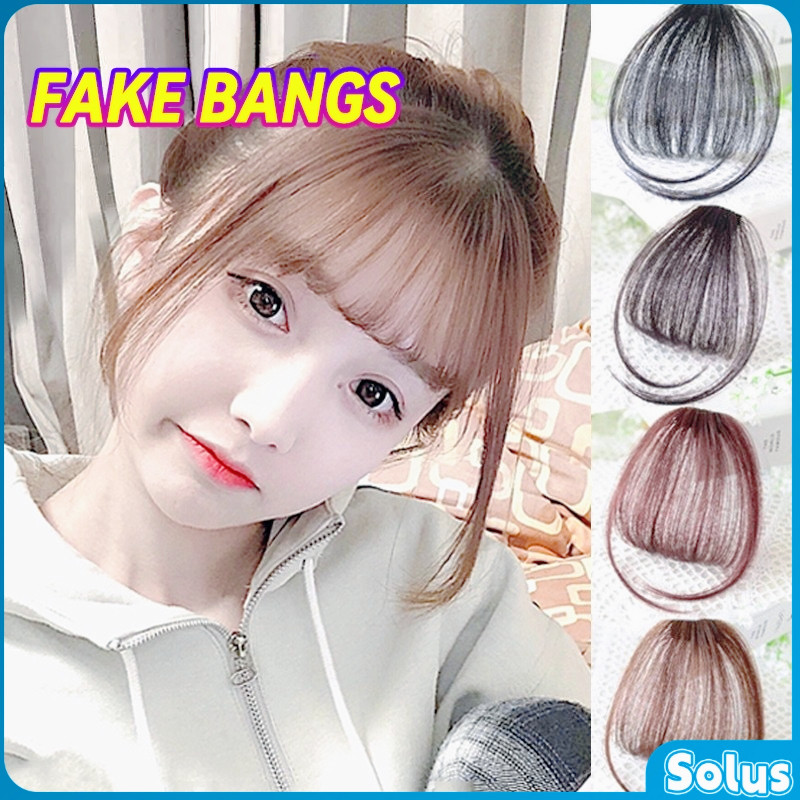 S.L.Fashion Thin Air Bangs Air Bangs Fake Bangs Lady Bangs Wig Piece ...
