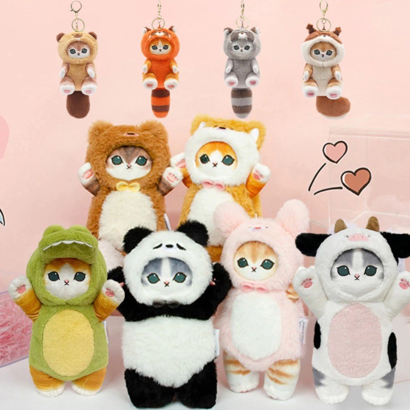 17/20/25cm Shark Cat Doll Plush Toy Mofusand Cute Pillow Doll Fluffy ...