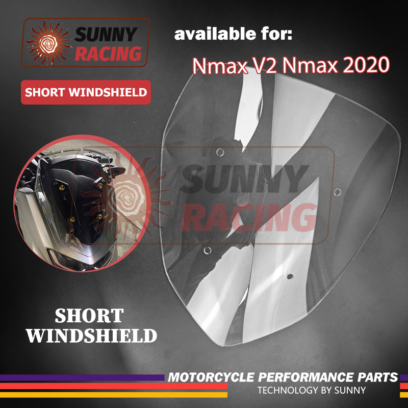 (Short ) Windshield Clear for Nmax V2 Nmax 2020 Visor Windshield Clear ...