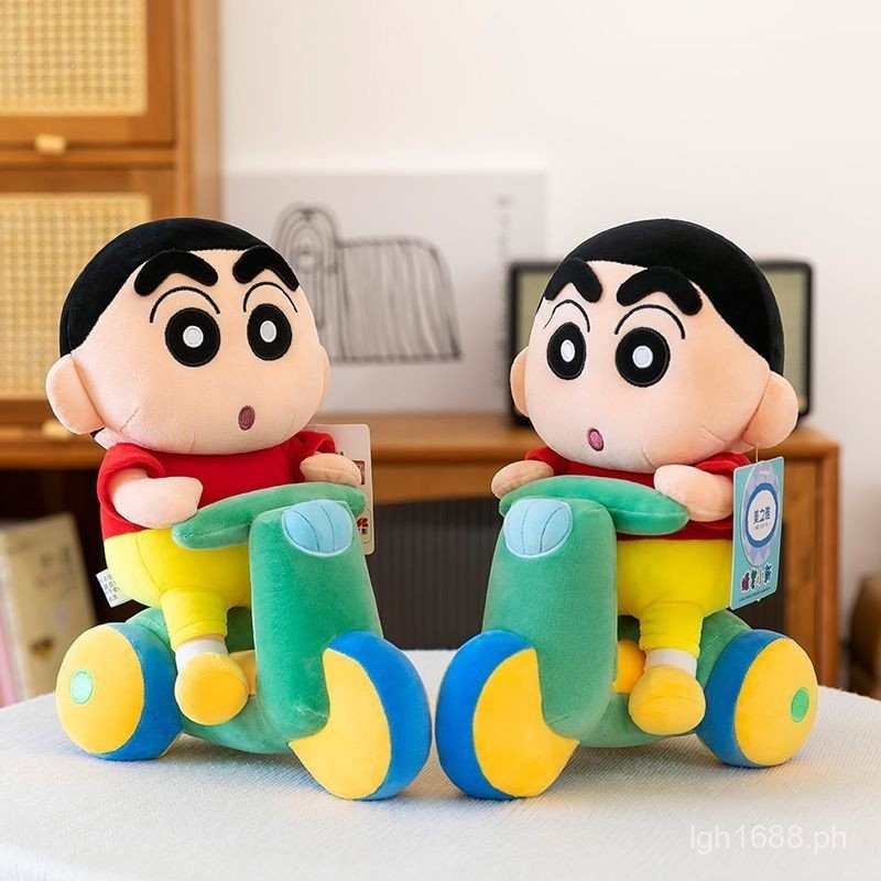 Cycling Crayon Shin-chan Plush Toy Desktop Figurine Decoration Fun ...