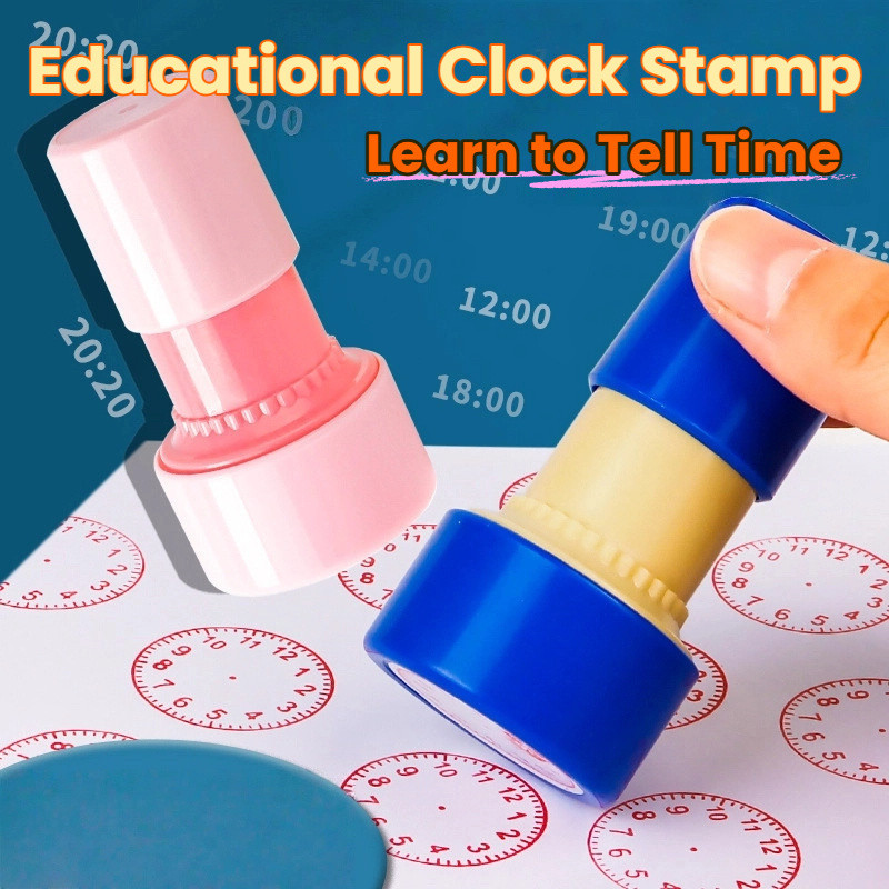 Educational Clock Stamp for Kids | Learn to Tell Time with Fun Stamps ...