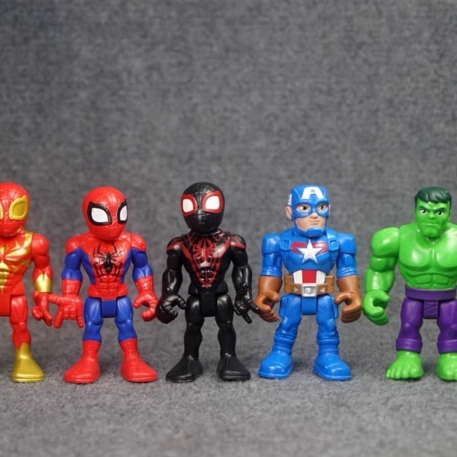 Children's Toys Superhero Q Version Spiderman American Team Hulk Joint ...