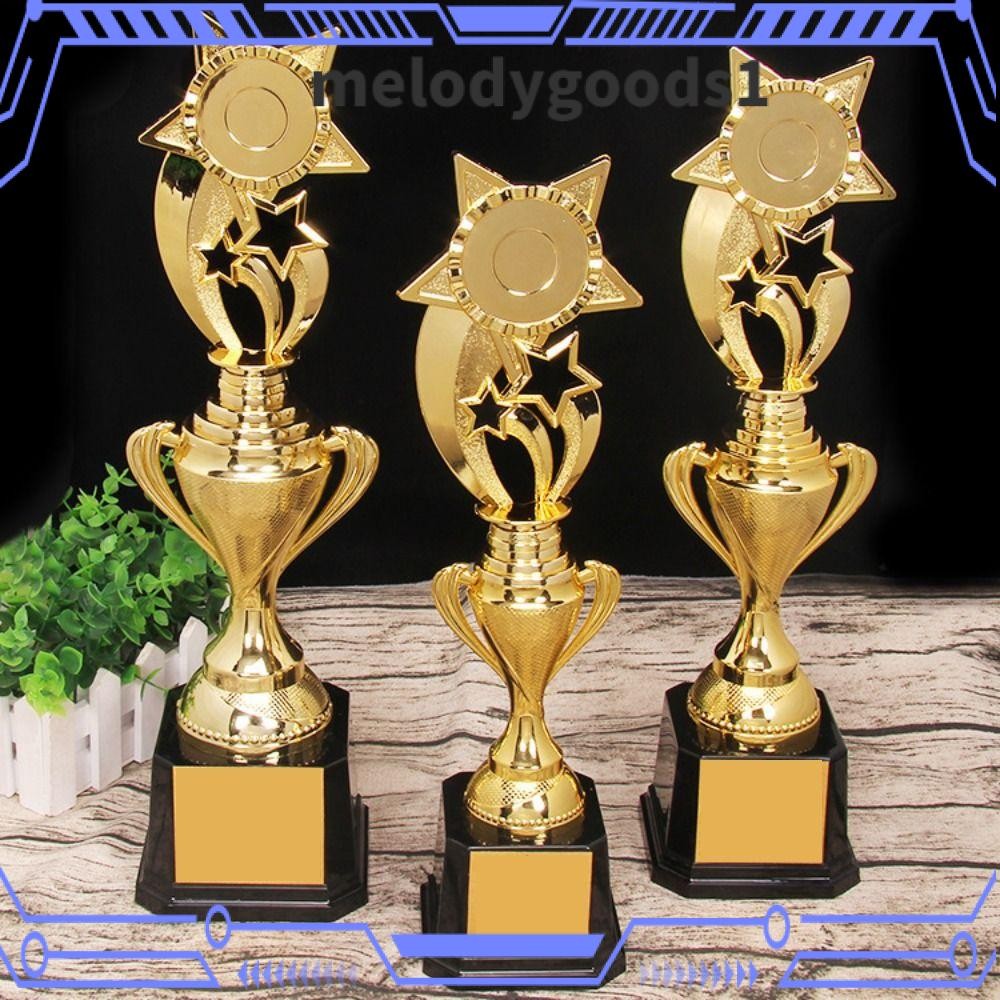 MELODYGOODS1 Award Trophy, Golden Plating Plastic Reward Cup ...
