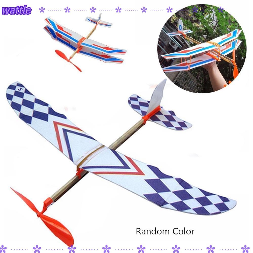 WATTLE Random Color Assembly Plane Model Hand Throwing Educational Toy ...