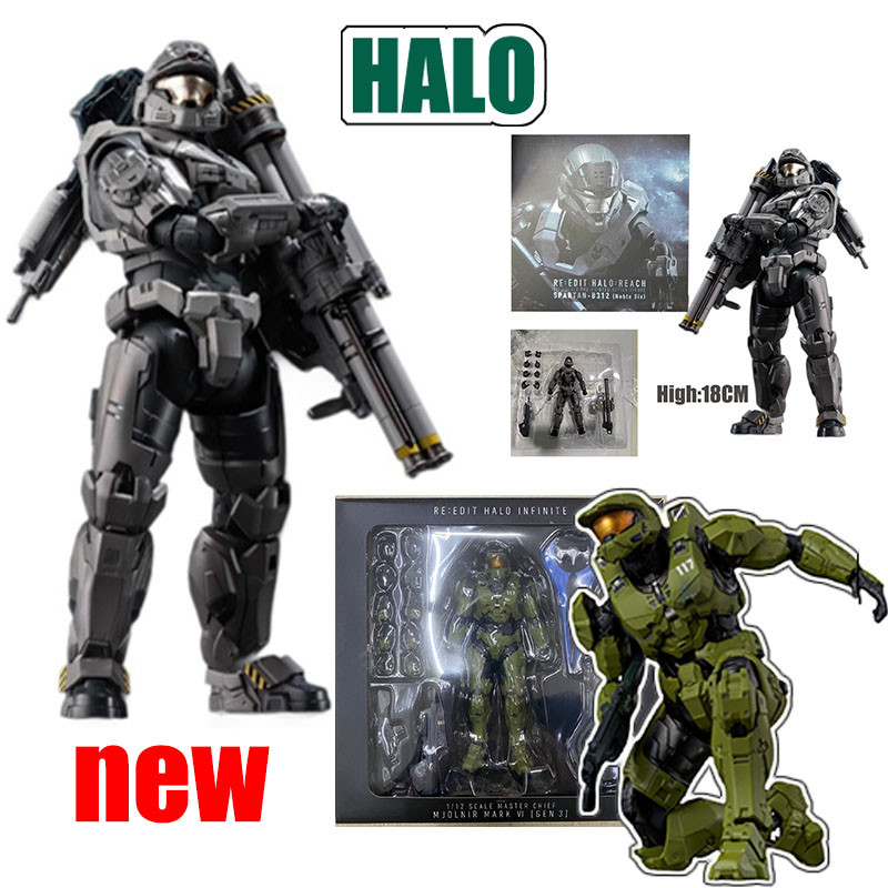 Master Chief 1/12 Noble Six Articulado Model Toy Halo Infinite Action ...