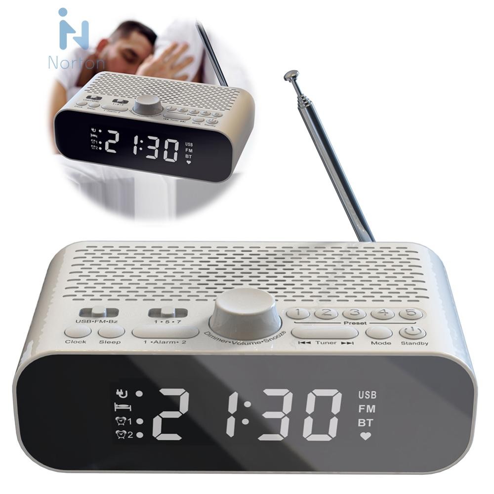Portable FM Bluetooth Speaker MP3 Player with LED Digital Display ...