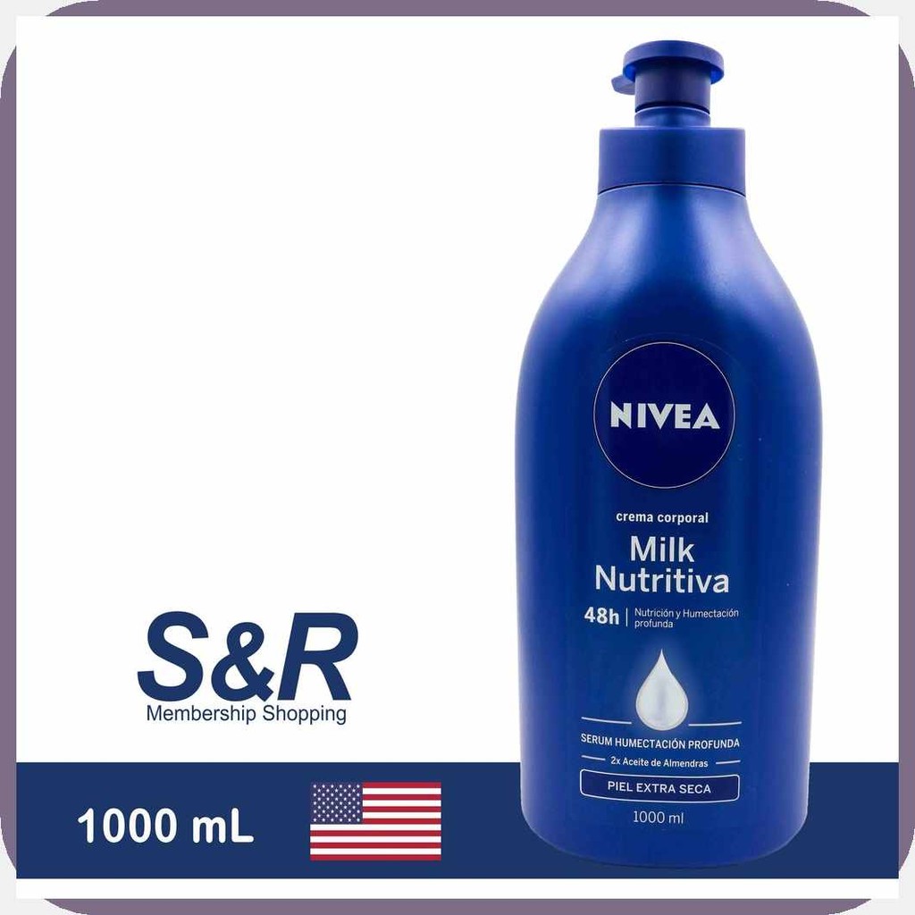 Nivea+RP`Body=u~Milk_Lq:Nourishing&Body&Lotion&1000&mL | Shopee Philippines