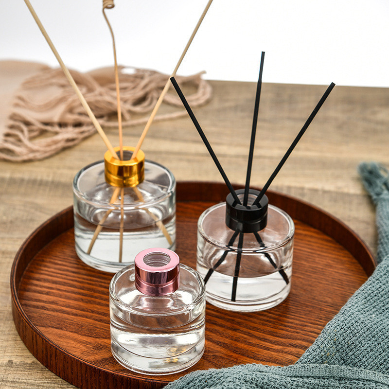 Empty Reed Diffuser Bottle Thick Transparent Glass Refillable ...