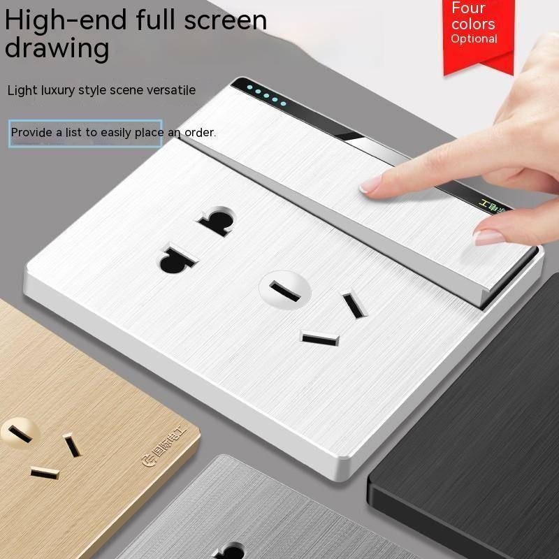 International Electrician Type 86 Concealed White Brushed Wall Switch ...