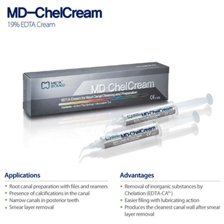 META MD-ChelCream EDTA Cream for Root Canal Cleaning and Smear Layer ...