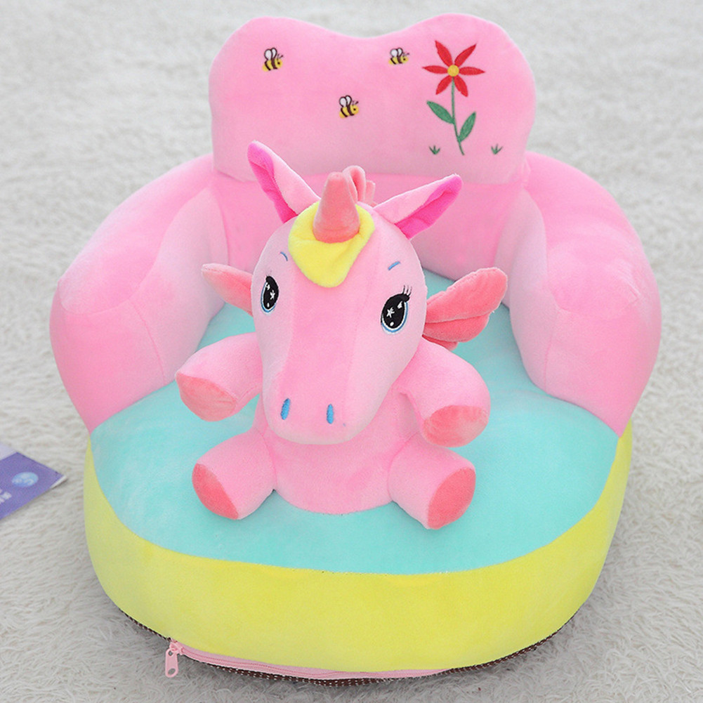Cartoon Baby Seat Cover Anti-slip Animal Baby Chair Cover Elastic ...