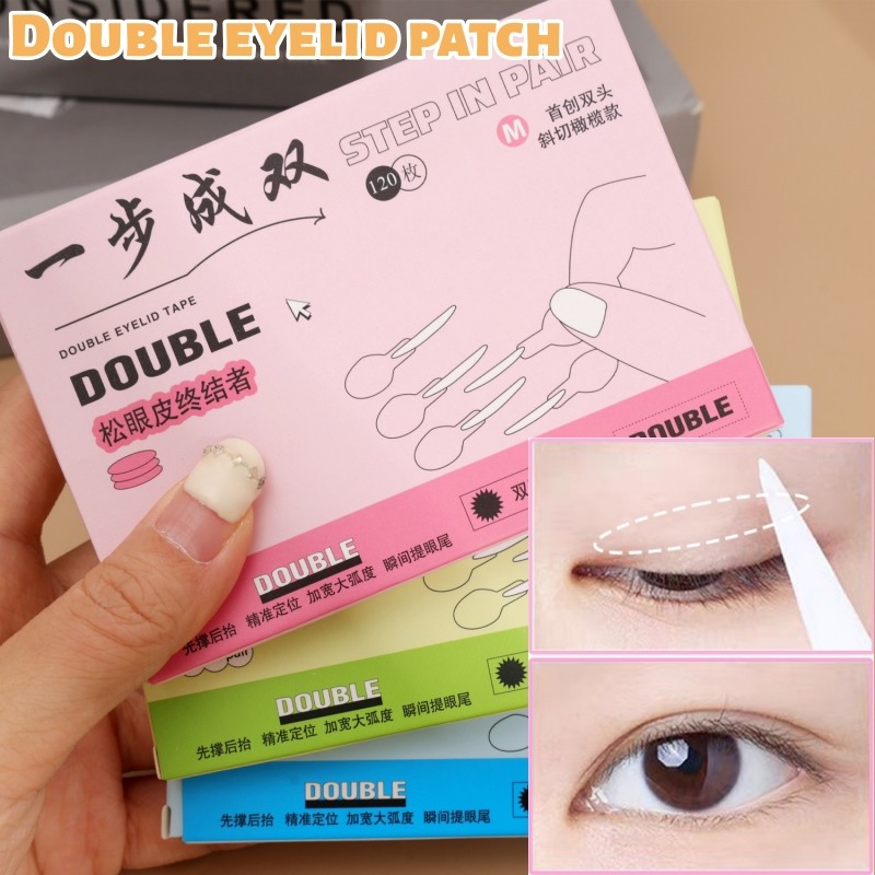 120/360Pcs Double Eyelid Stickers with Handle - Invisible Double Eyelid ...