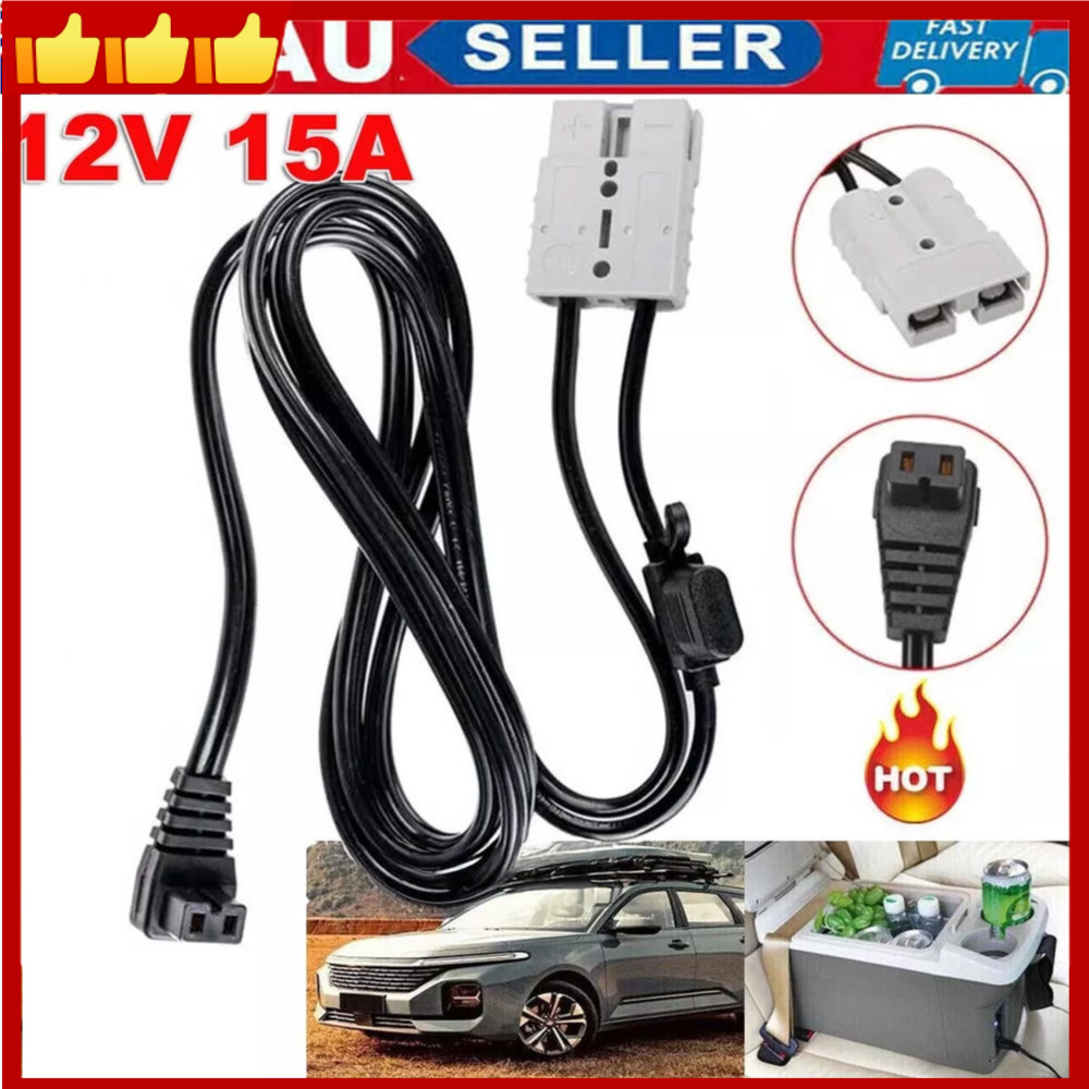 Anderson 15A Plug to Power Cord Cable for 12 Volt Refrigerator 12V ...