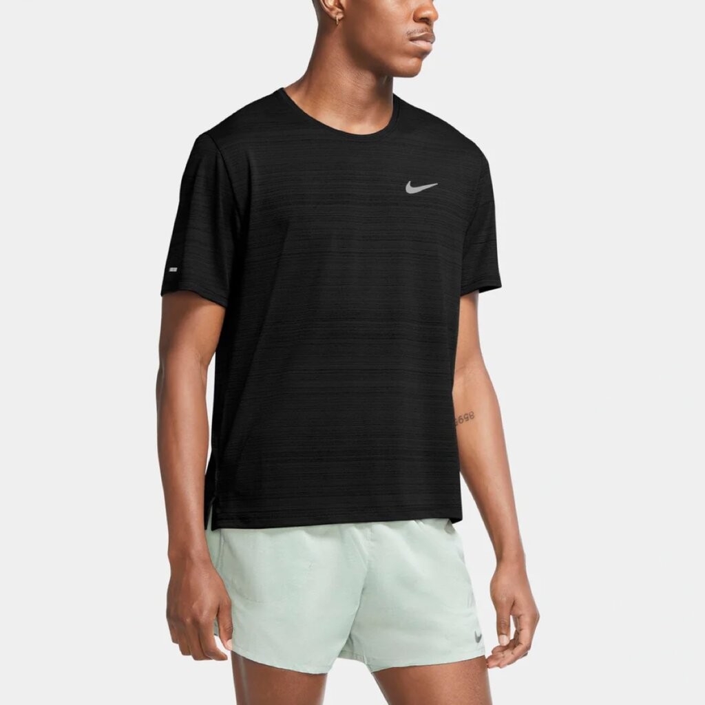 Nike Miler Dri-FIT Running Shirt'black' (S M) | Shopee Philippines