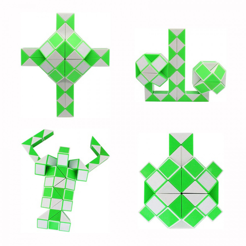 QiYi Magic Snake 24/36/48/60/72 Blocks Variety Magic Ruler Cube Puzzle ...