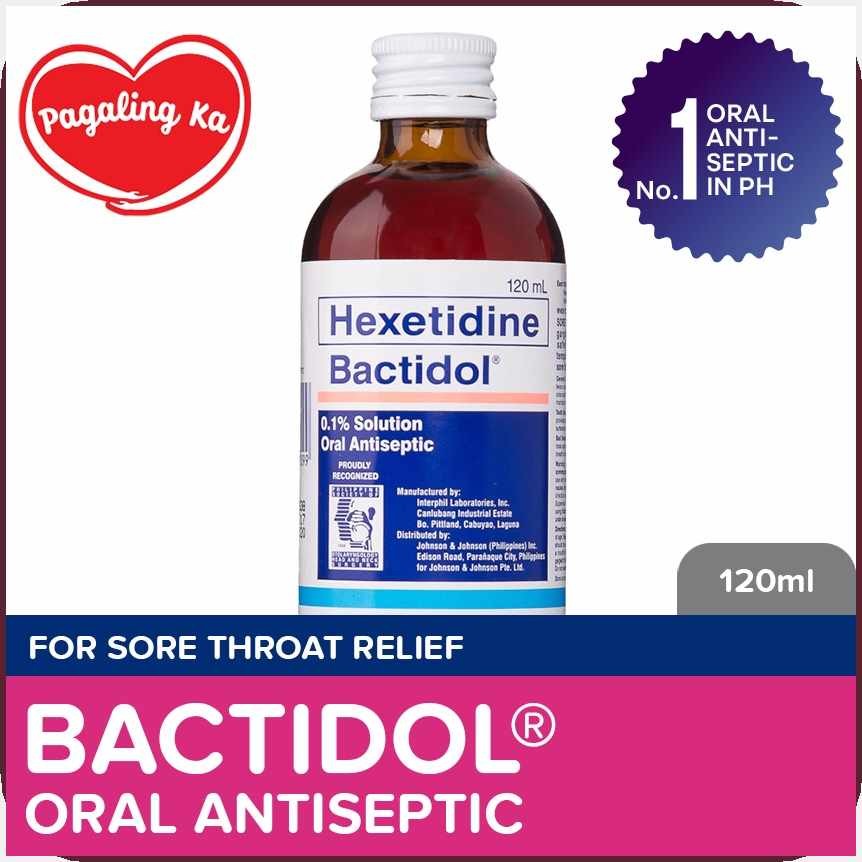 Bactidol#EM}Oral@lAntiseptic|e=Gargle(f=120ml:)iC>itchy)nx>throat,)pm ...