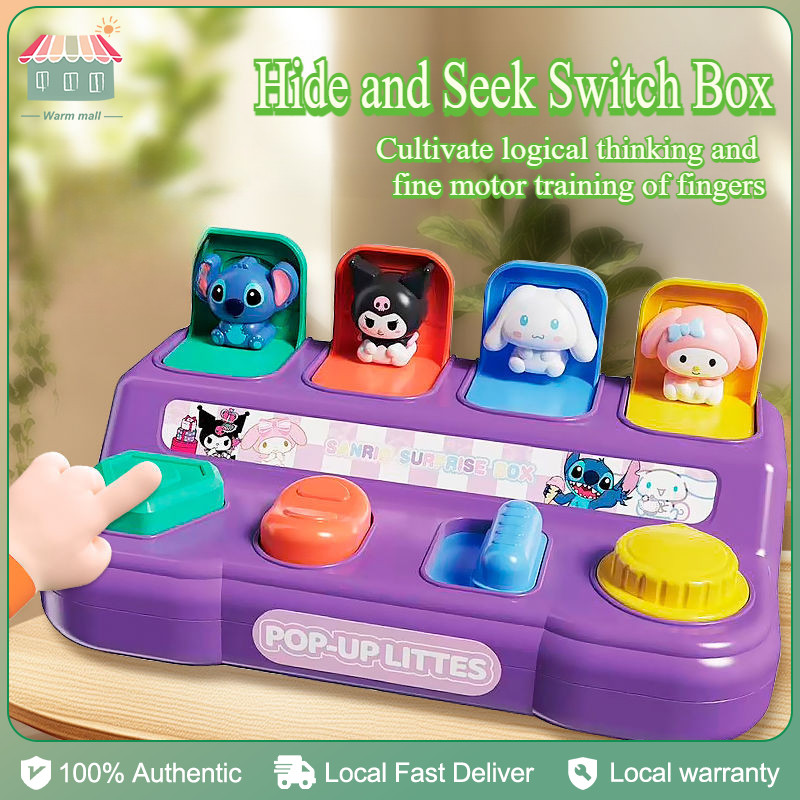 Sanrio new Music Peekaboo Animal Pop Up Switch Box Cause and Effect ...