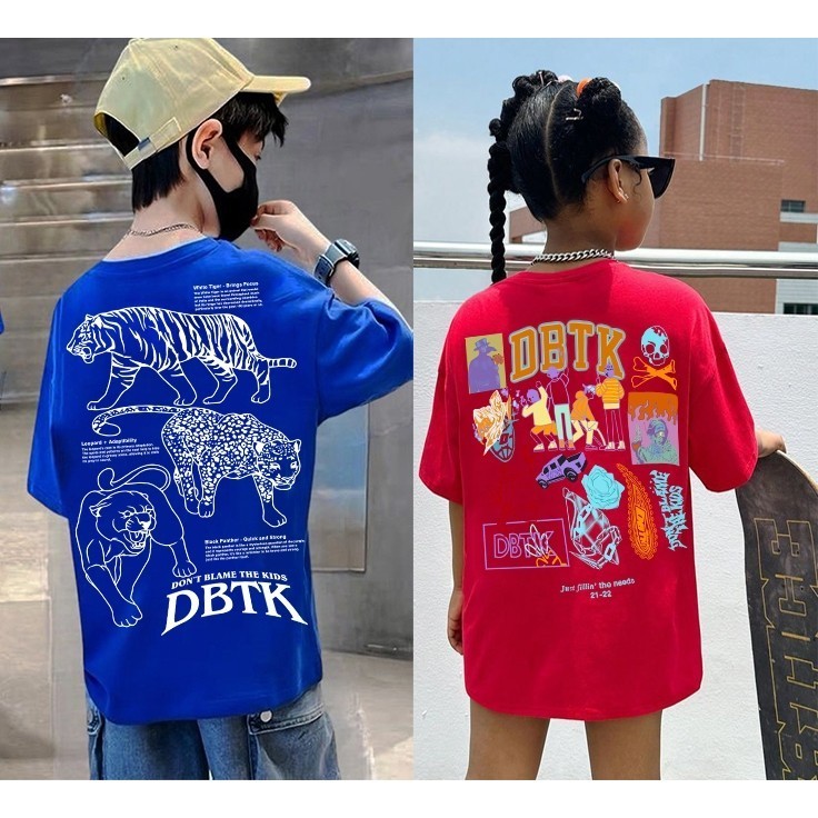 COD DBTK HD print cotton T-shirt For kids girls boys tops Unisex adult ...