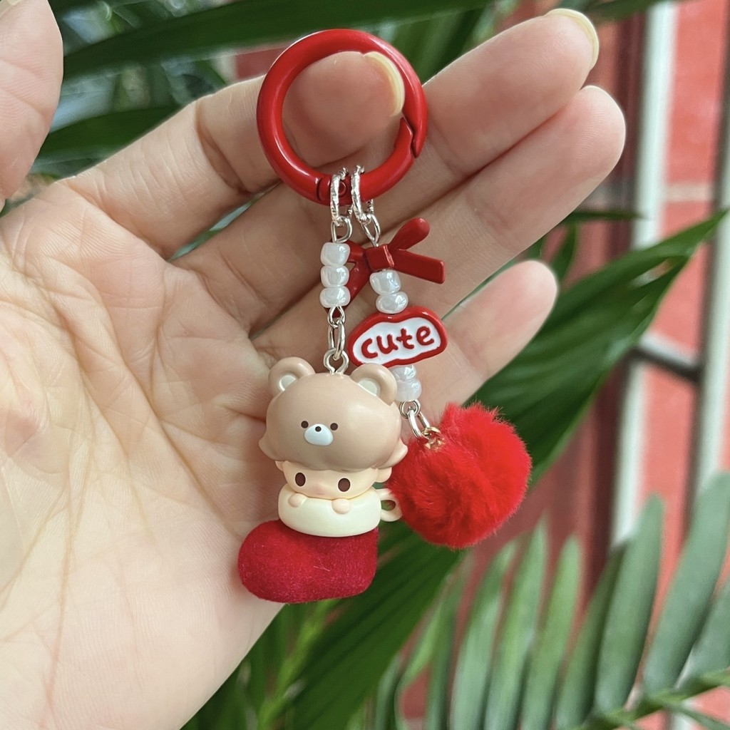Genuine popmart popbean Christmas Socks Series Authentic keychain ...