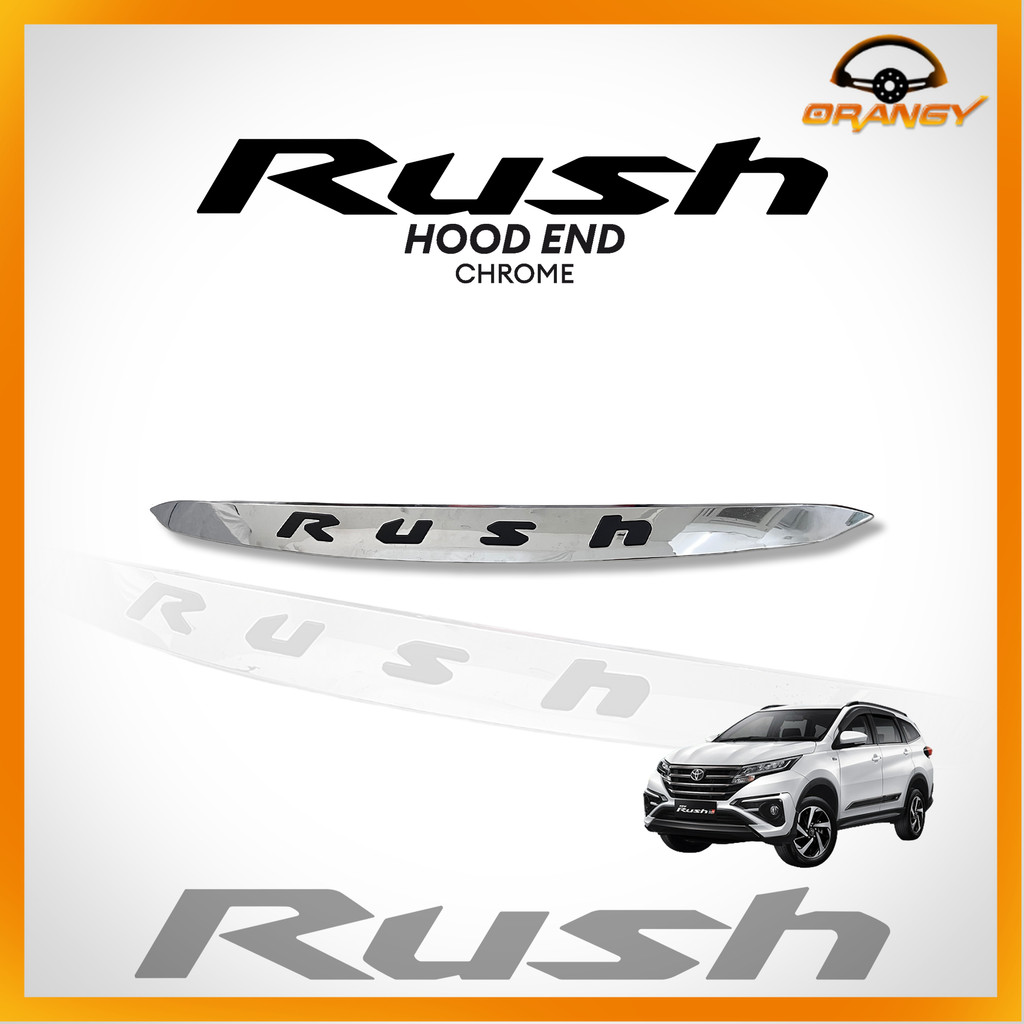 Toyota Rush 2018 to 2025 Hood End / Hood Lip / Hood Guard Chrome ( Car ...