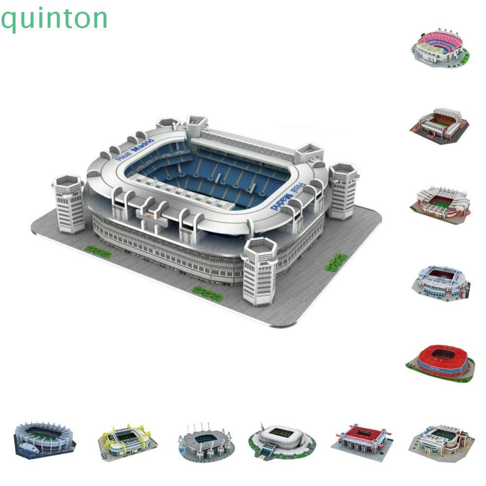 QUINTON Miniature Football Stadiums, DIY Model 3D Soccer Stadium Puzzle ...