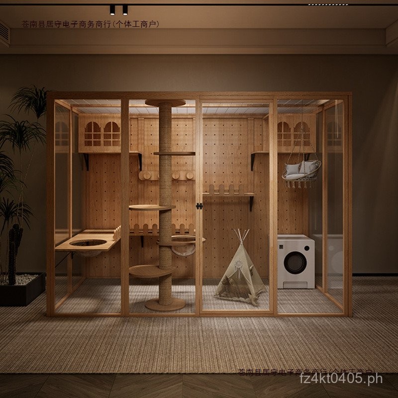 Cat House Free Shipping Pet Store Glass Cat Cabinet Cat House Panoramic ...