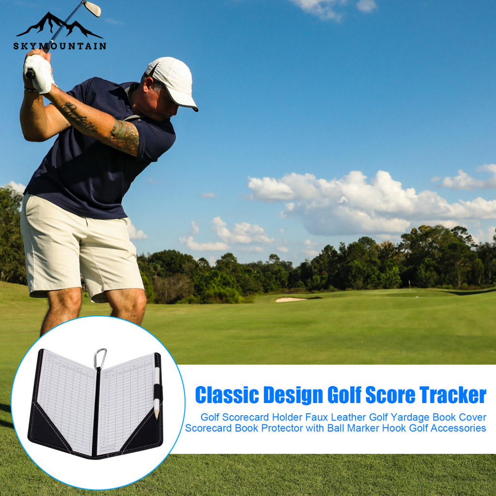 Classic Design Golf Score Tracker Waterproof Scorecard for Golfers ...