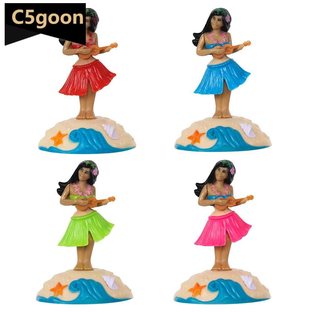 C5GOON Solar Powered Shaking Head Toy Hula Auto Interior Dashboard ...