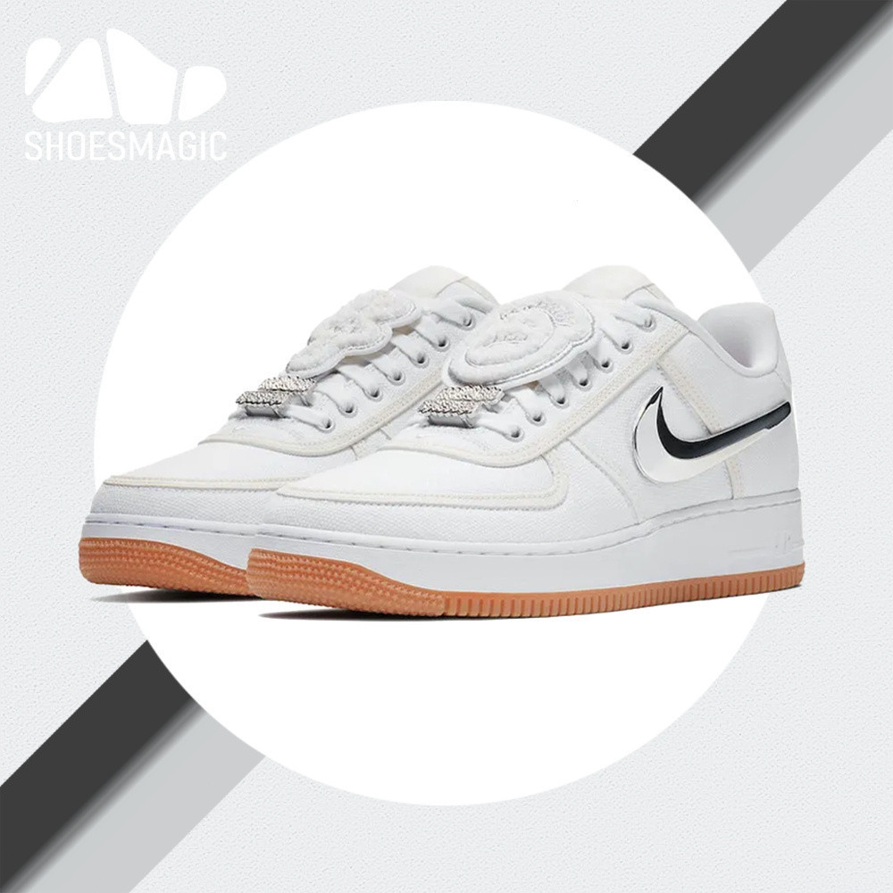Travis Scott x AF1 Low"Sail Co-Brand"Retro Sneakers OG white OEM ...